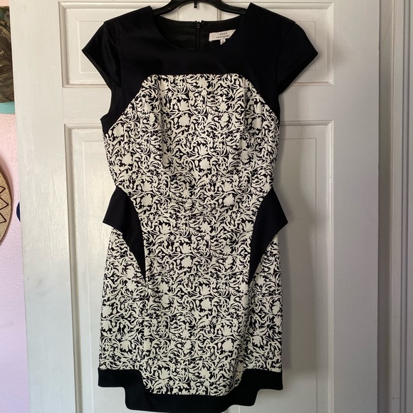 Robert Rodriguez | Dresses | Robertrodriquez Black White Floral Print ...